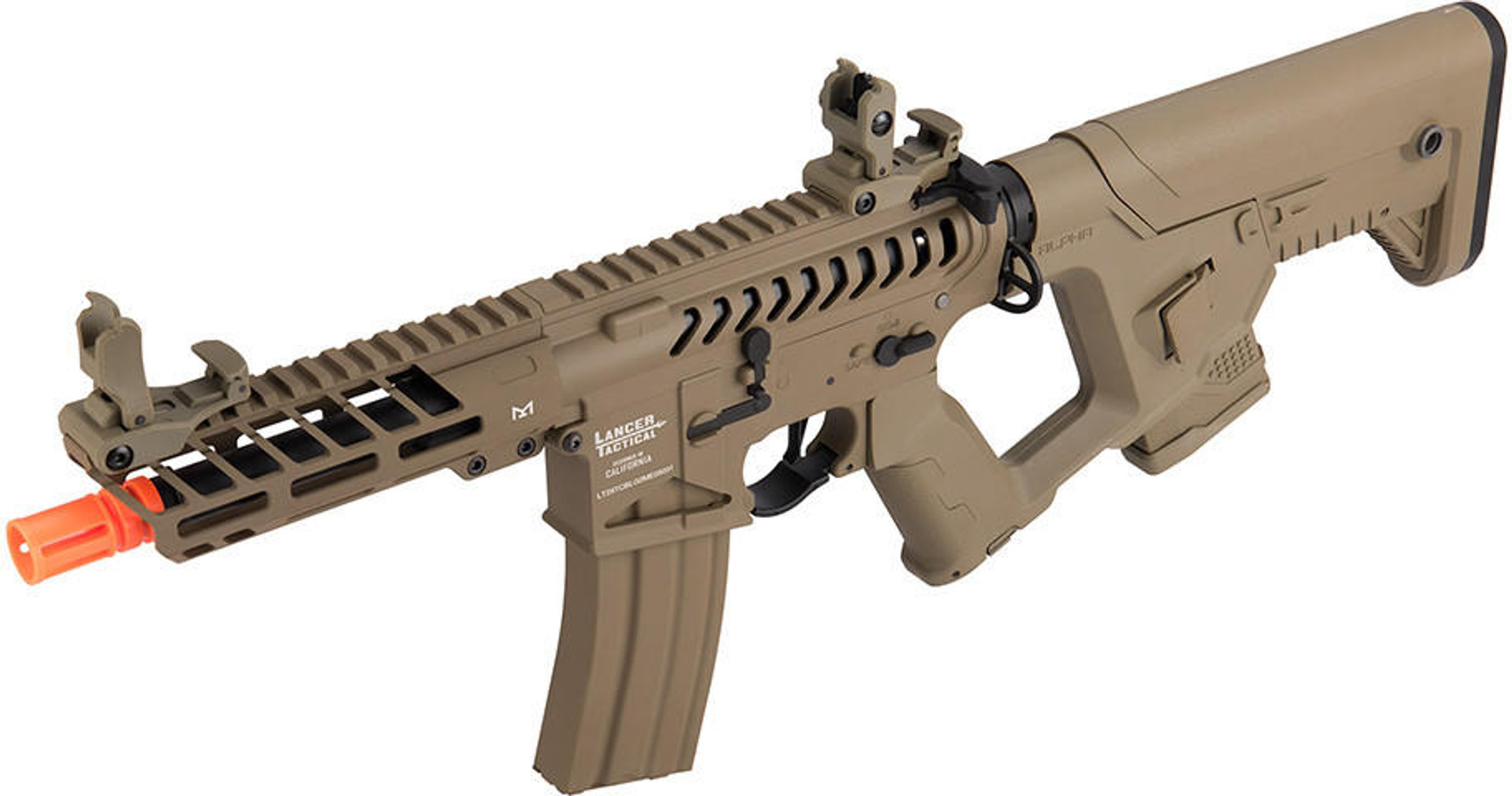 Lancer Tactical Low FPS ProLine Enforcer Needletail Skeleton Airsoft AEG Rifle, Tan | Airsoft ...