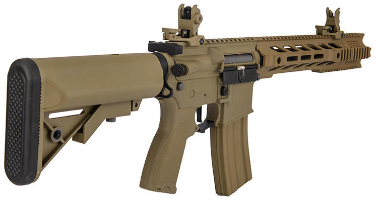 Lancer Tactical Hybrid Gen 2 10" Interceptor M4 Airsoft AEG Rifle, Tan ...