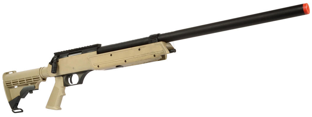 Well APS SR-2 Modular Bolt Action Airsoft Sniper Rifle, Tan | Airsoft Station