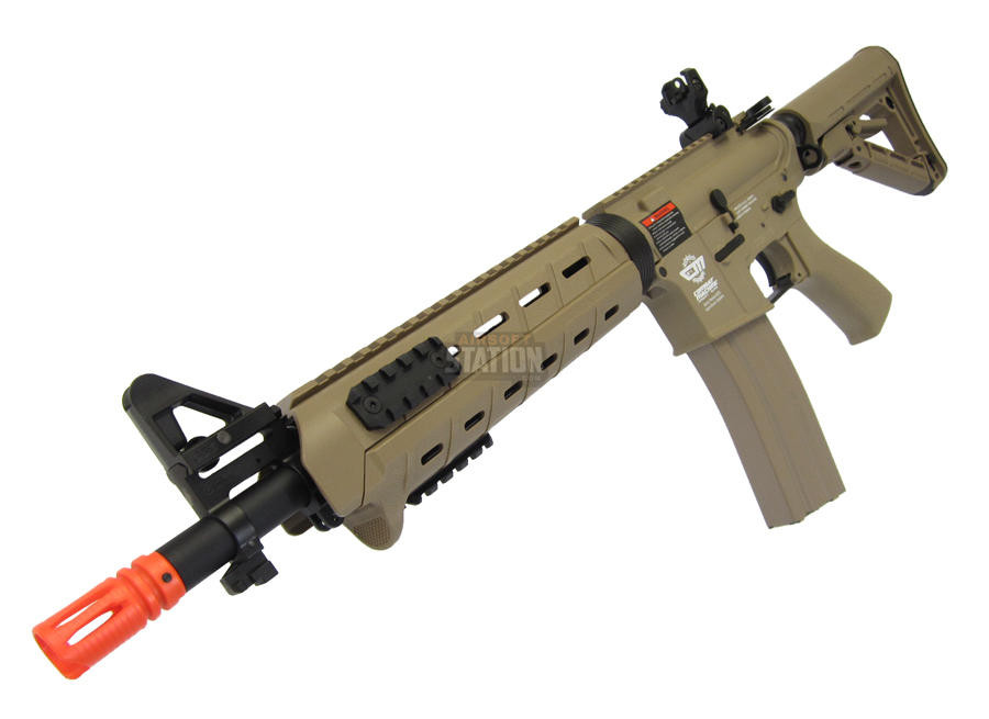 G&G CM16 MOD 0 AEG Combat Machine Airsoft Rifle, Tan
