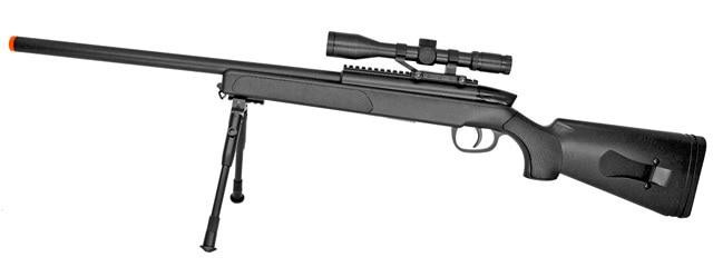 ZM51 Bolt Action Airsoft Sniper Rifle with Scope and Bipod, Soft Air ...
