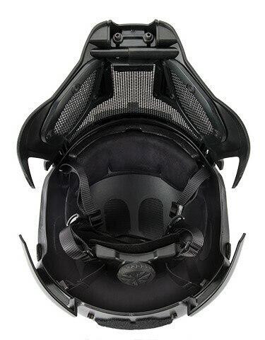 Interstellar Battle Trooper Full Face Airsoft Helmet, Black