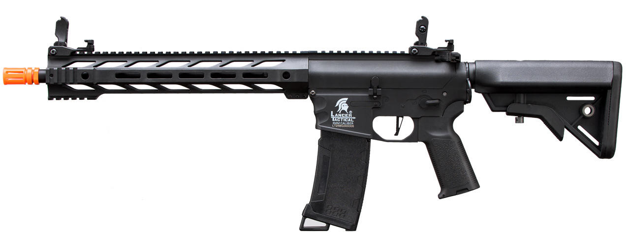 Lancer Tactical Interceptor SPR M4 AEG Airsoft Rifle, Gen 3, Black ...