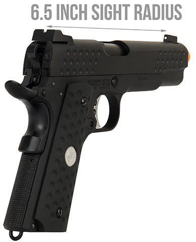 WE Tech Full Metal Knighthawk 1911 Gas Blowback Airsoft Pistol, Black ...