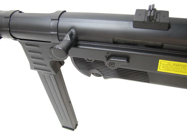 AGM MP007 MP40 AEG Full Metal Airsoft Rifle w/ Battery & Charger, Black ...