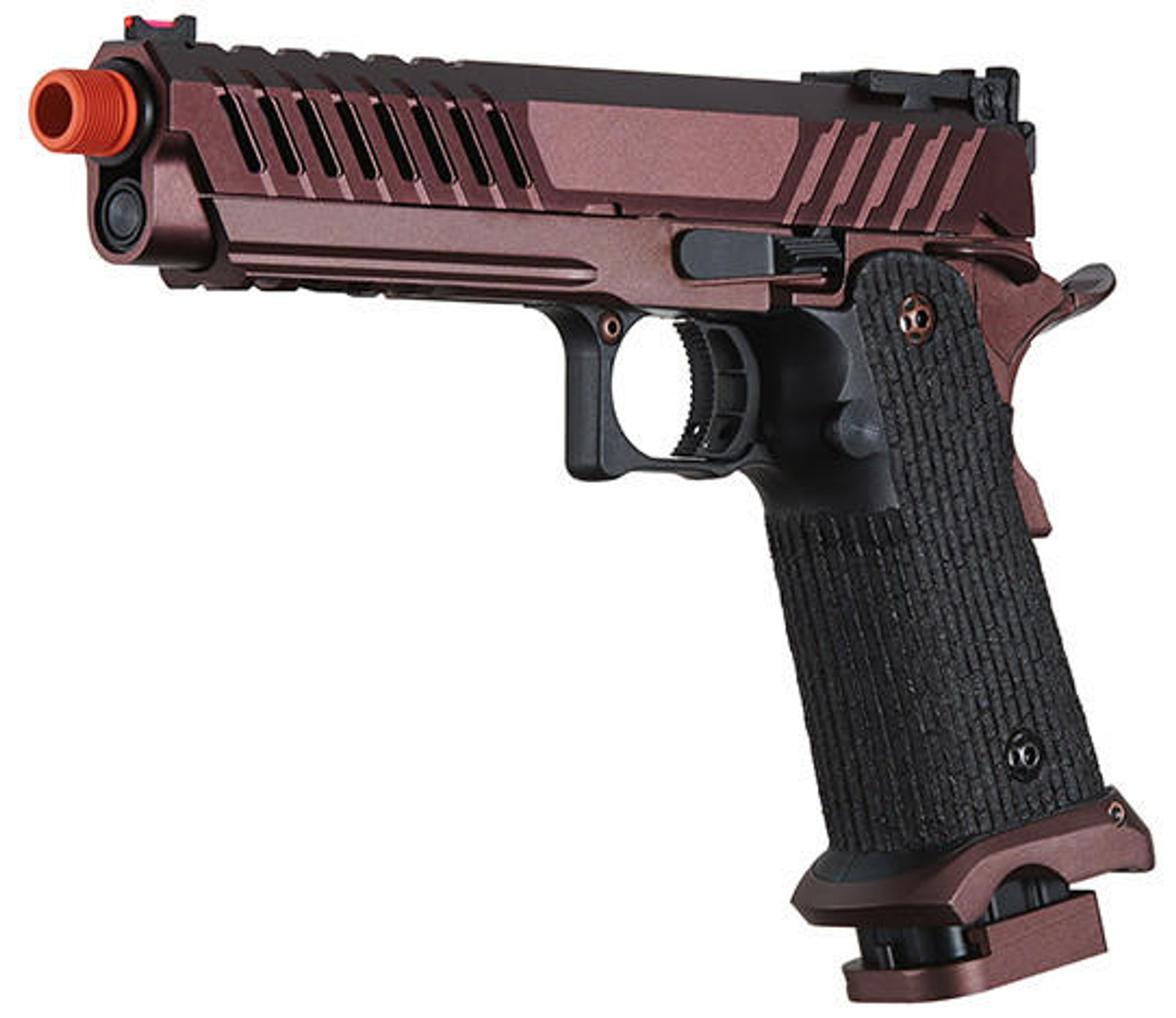 Lancer Tactical Knightshade Hi-Capa Gas Blowback Airsoft Pistol, Black/Bronze | Airsoft Station
