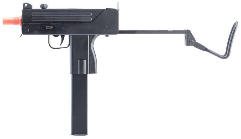 JG Full Size MAC-10 Airsoft AEG Sub Machine Gun, Black | Airsoft Station