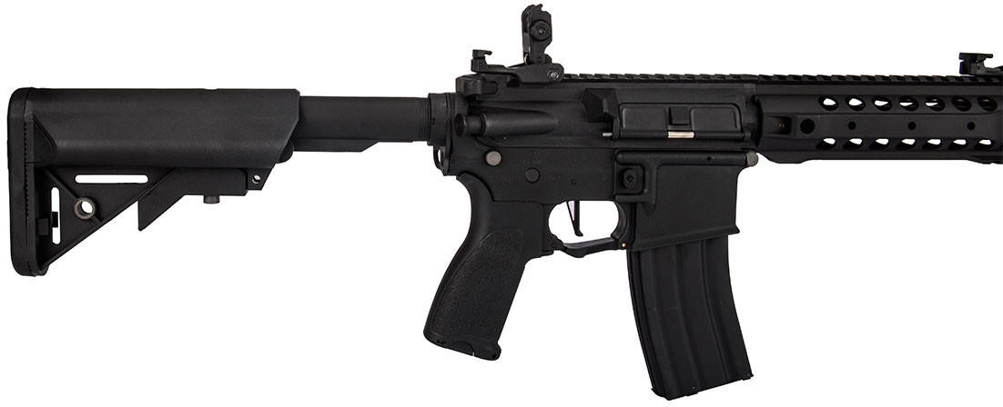 Lancer Tactical Hybrid M4 Carbine Airsoft AEG Rifle w/ Free Float Rail ...