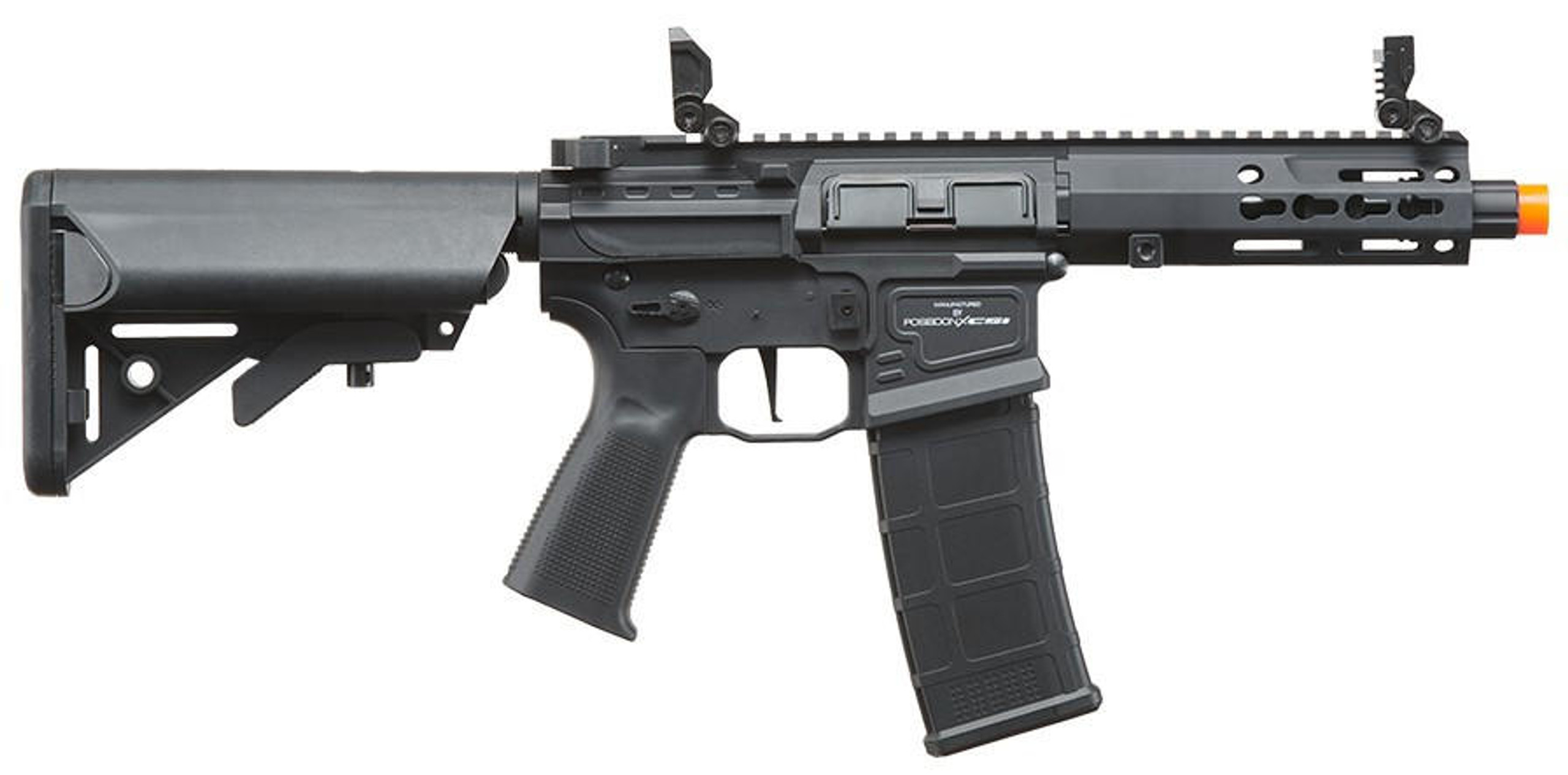 Poseidon XQ4 6" QRF w/ Aether V2 & Crane Stock AEGR Airsoft Rifle, Black | Airsoft Station