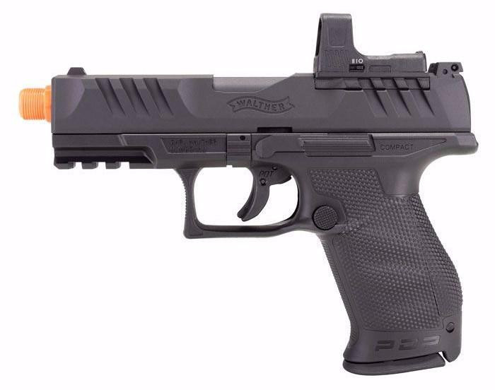 Walther PDP Compact FS Gas Powered Airsoft Pistol w/ Optic, Black ...