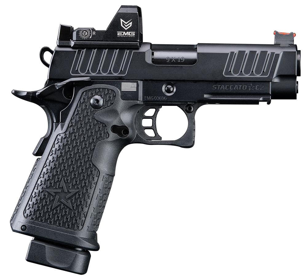 EMG Staccato C2 Compact 2011 CO2 GBB Airsoft Pistol, Black | Airsoft ...