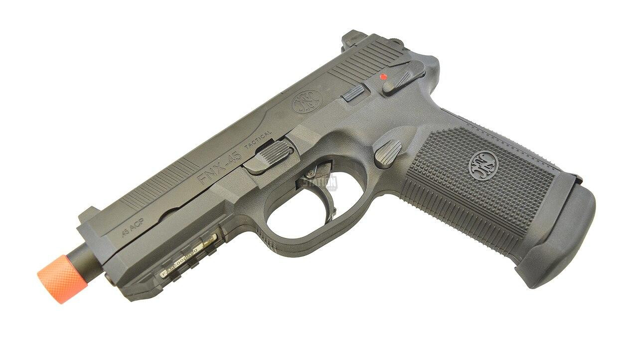 FN Herstal FNX-45 Tactical Metal Gas Blowback Airsoft Pistol, Black
