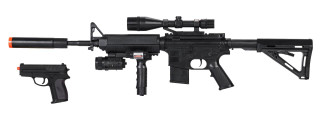 Tactical M4 Spring-Powered Combat Rifle with Mock-Magpul Style ...