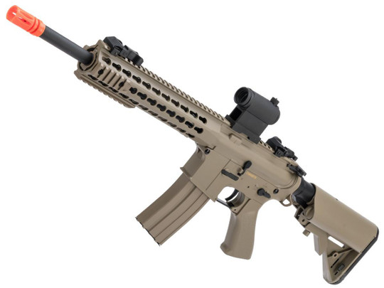 CYMA Sport M4 Carbine w/ 10" Keymod Handguard AEG Airsoft Rifle, Tan
