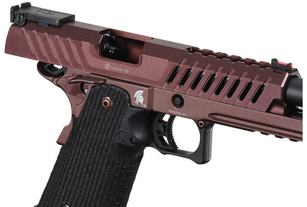 Lancer Tactical Knightshade Hi-Capa Gas Blowback Airsoft Pistol, Black ...