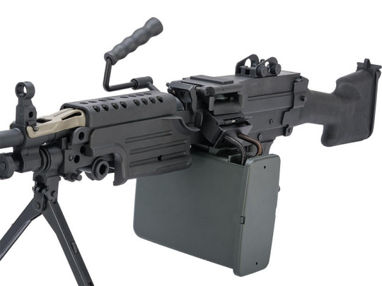 A&K Cybergun FN Licensed "Middleweight" M249 MK II SAW Airsoft Machine Gun, Black | Airsoft Station