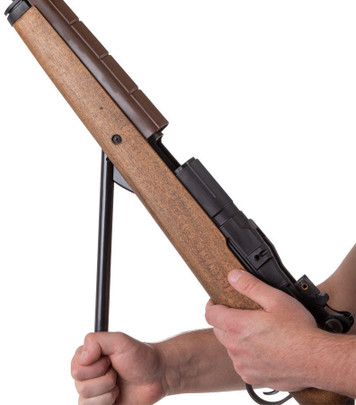 Springfield Armory M1A Underlever .22 Pellet Air Rifle Kit, Wood Stock ...