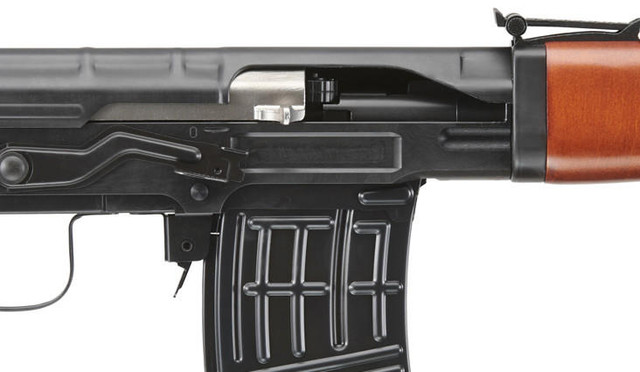 LCT SVD Dragunov Electric Airsoft Sniper Rifle w/ Real Wood Furniture, Wood/Black | Airsoft Station