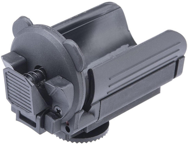 6mmProShop Compact Rail-Mounted Grenade Launcher, Black | Airsoft Station