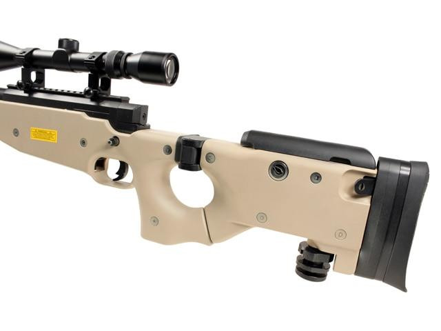 Well MB08 Bolt Action Airsoft Sniper Rifle w/ Scope & Bipod