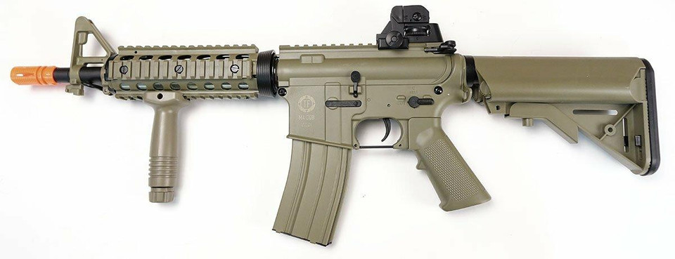 Tactical Force M4 CQB Kit w/ Battery & Charger, Tan | Airsoft Rifles