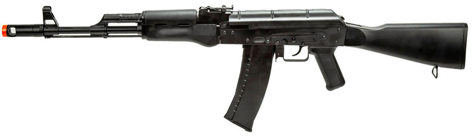 WellFire CO2 Powered AK74 Gas Blowback Airsoft Rifle w/ Fixed Stock ...