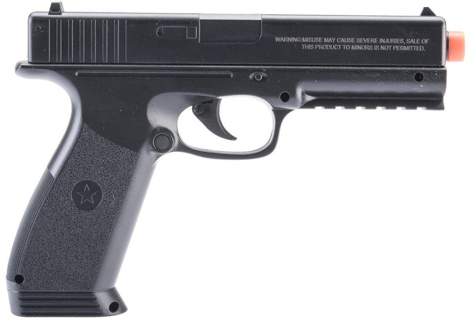 Matrix Predator Target CO2 Powered Non-Blowback Airsoft Pistol, Black ...