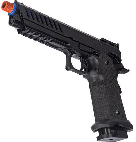 Lancer Tactical Knightshade Hi-Capa GBB Airsoft Pistol, Black/Blue ...