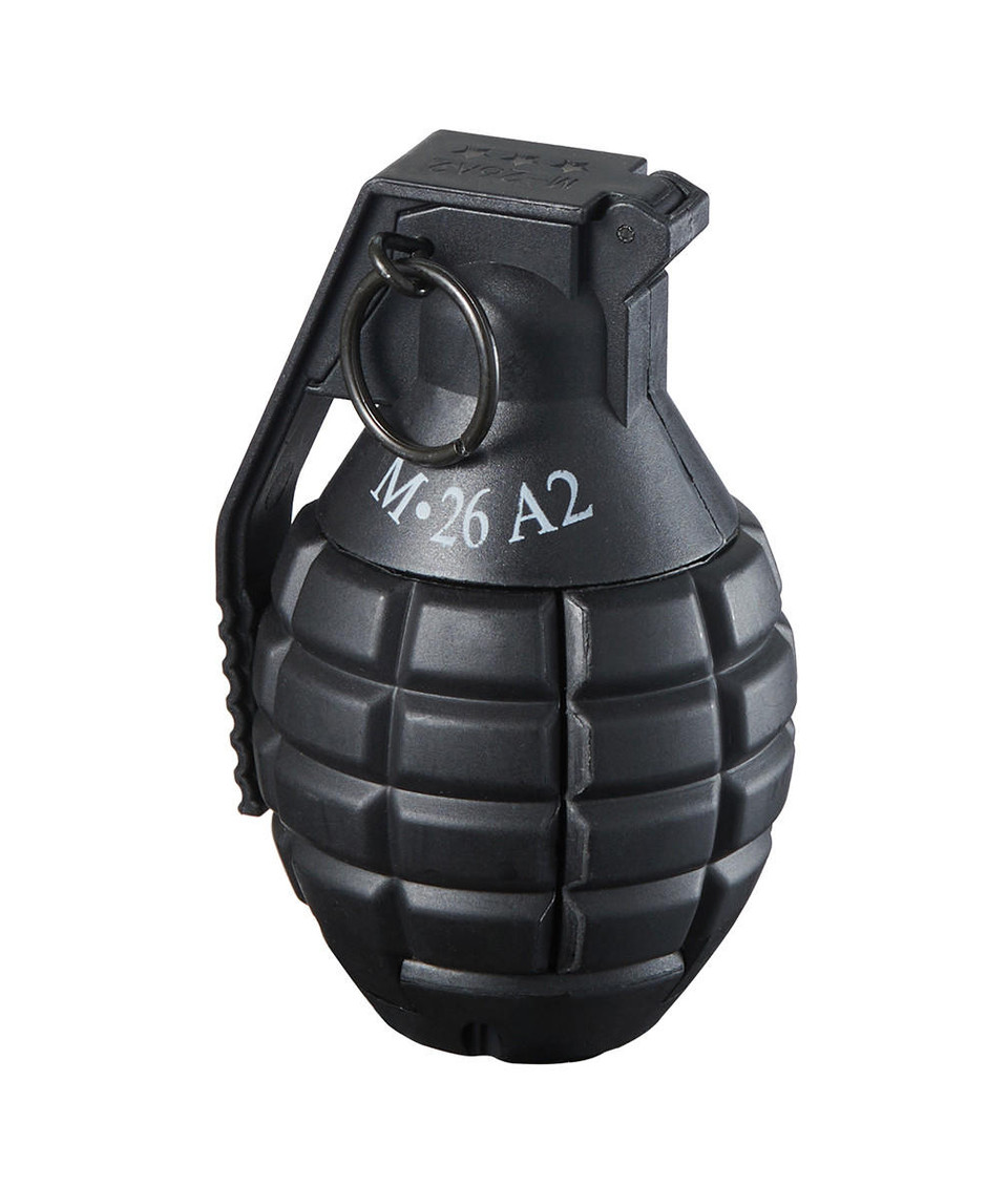 Lancer Tactical M26A2 Spring Powered Impact Airsoft Grenade, Black ...