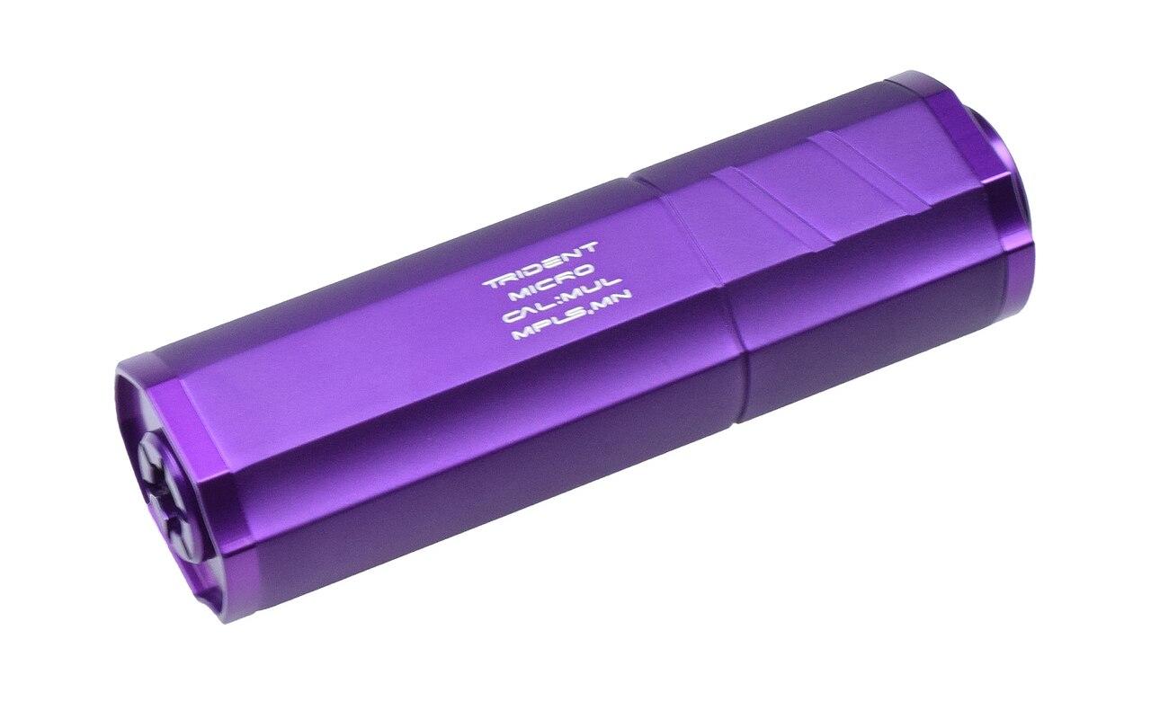 Helix Trident Micro Mock Airsoft Suppressor, Purple