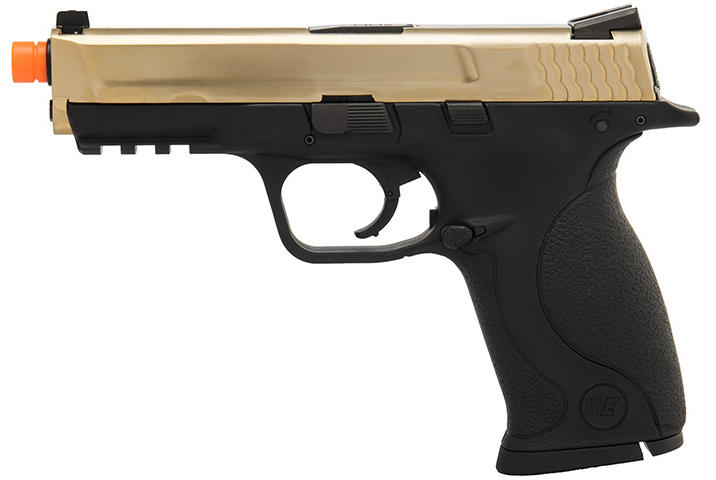 WE Tech Big Bird Full Metal Gas Blowback Airsoft Pistol, Titanium Gold ...