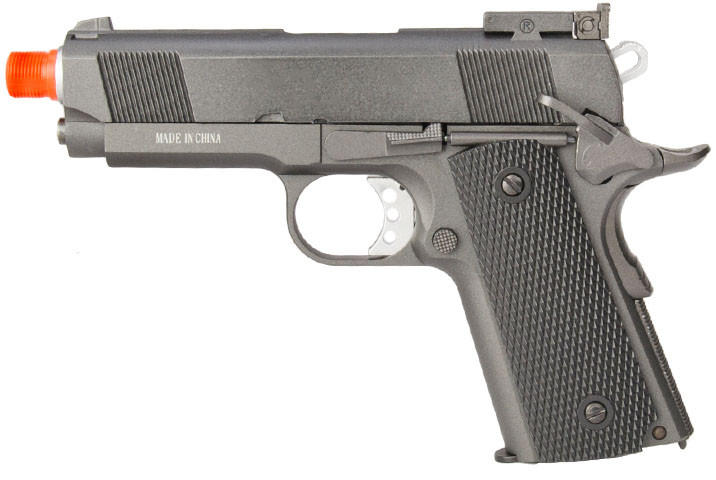 Well G193 Gas Powered Blowback Airsoft Pistol, Gray | Airsoft Station
