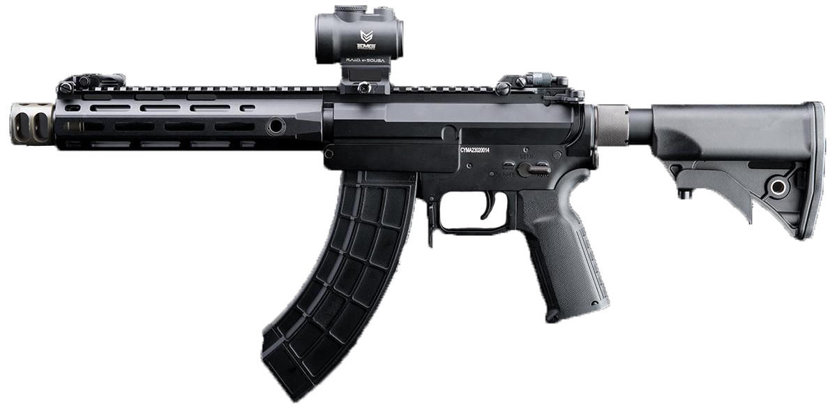 CYMA Platinum SR-47 MK47 QBS 8" M-LOK Airsoft AEG Rifle, Black ...