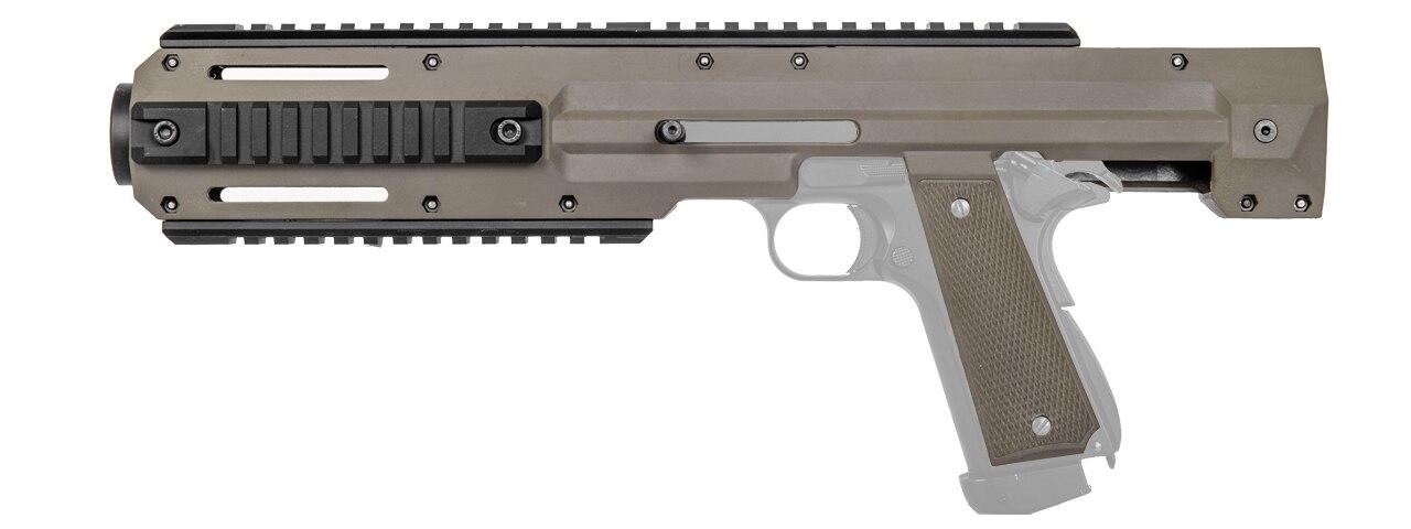 Lancer Tactical Carbine Conversion Kit for 1911/MEU Pistols, Tan