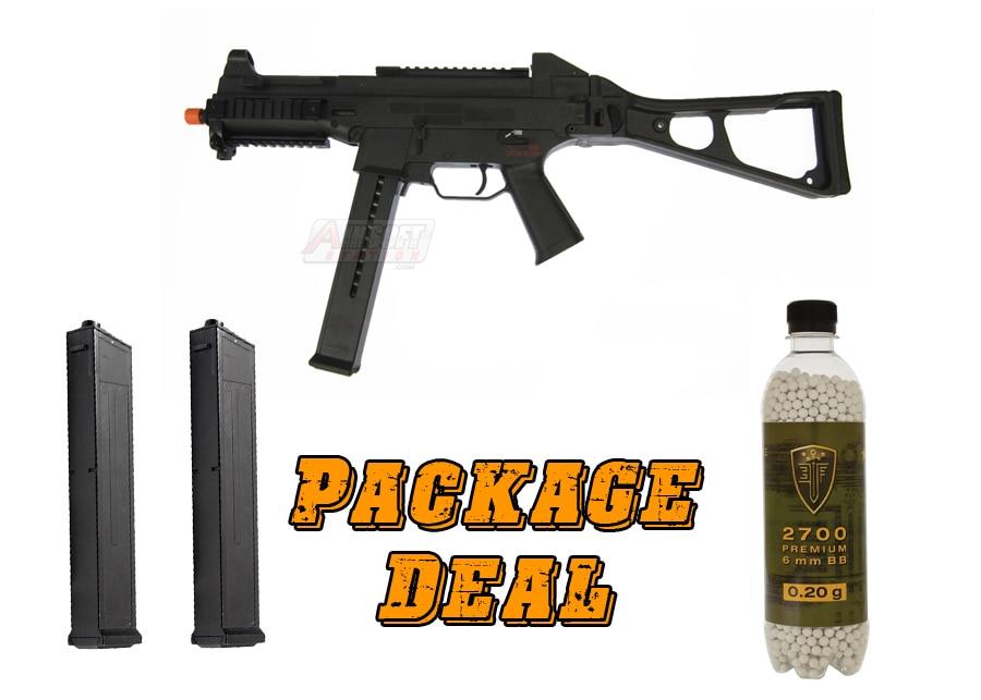 UMP Airsoft H&K AEG by Umarex USA, Full Auto Electric Airsoft Gun Combo