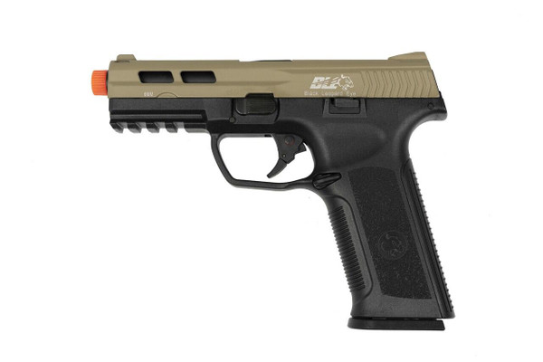 ICS BLE-XAE Gas Blowback Airsoft Pistol, Tan / Black