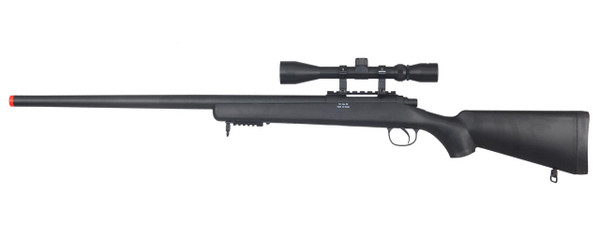 WELL VSR-10 Bolt Action Airsoft Rifle with Scope, Black | Airsoft Station