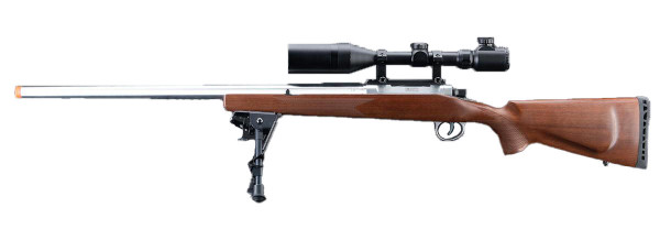 EMG Barrett Fieldcraft Airsoft Precision Gas Sniper Rifle, Real Wood ...