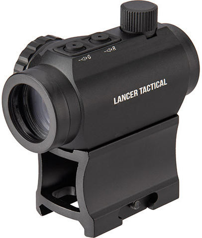 Lancer Tactical 1x22mm Red Dot Reflex Sight with Lower 1/3 Co-witness ...