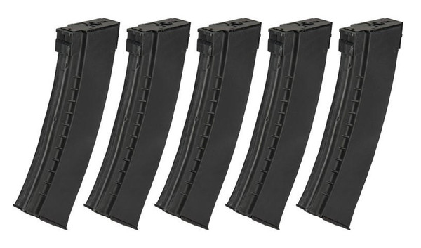 Lancer Tactical Pack of 5 500 Round AK Hi-Capacity Magazine, Black ...