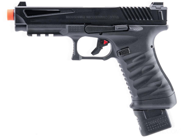 ICS ICP Green Gas Blowback Airsoft Pistol, Black | Airsoft Station