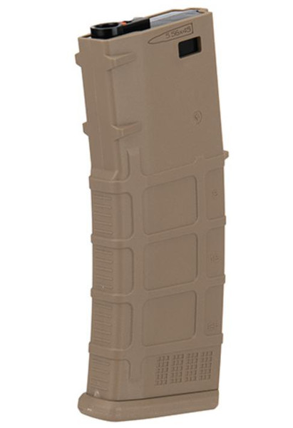 Lancer Tactical 120rd Polymer AEG Airsoft Rifle Magazine, Dark Earth ...