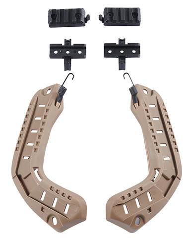 FMA Labs Fast Helmet Accessory Rails, Dark Earth | Airsoft Station