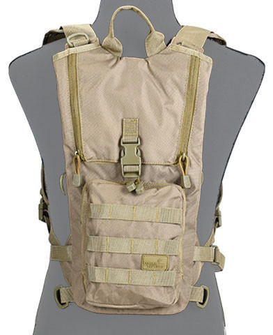 Lancer Tactical Lightweight Hydration Backpack, Coyote Brown | Airsoft ...