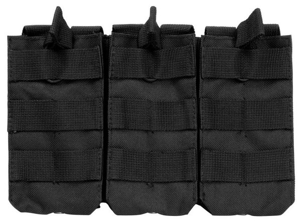 NcStar Vism Molle Triple M4/M16 Rifle Mag Pouch w/ Retention Straps ...