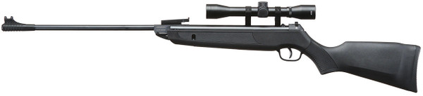 Lancer Air .22 Caliber Pellet Break Barrel Air Rifle w/ Scope, Black ...