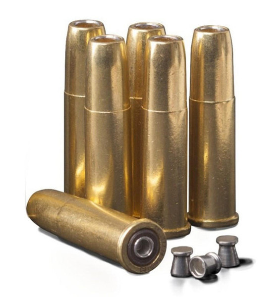 Crosman SNR357 .177 Cal 6ct Pellet Revolver Shells, Gold | Airsoft Station