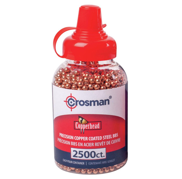 Crosman Copperhead .177 Cal 5.1 Grains Steel BBs, 2500ct, Copper ...