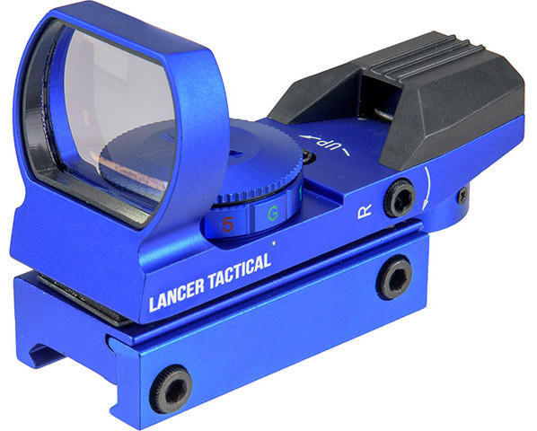 Lancer Tactical Red/Green Dot Reflex Sight w/ 4 Reticles, Blue ...