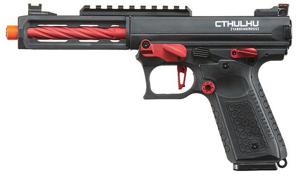 Lancer Tactical Tandemkross CTHULHU Gas Blow Back Airsoft Pistol, Black ...